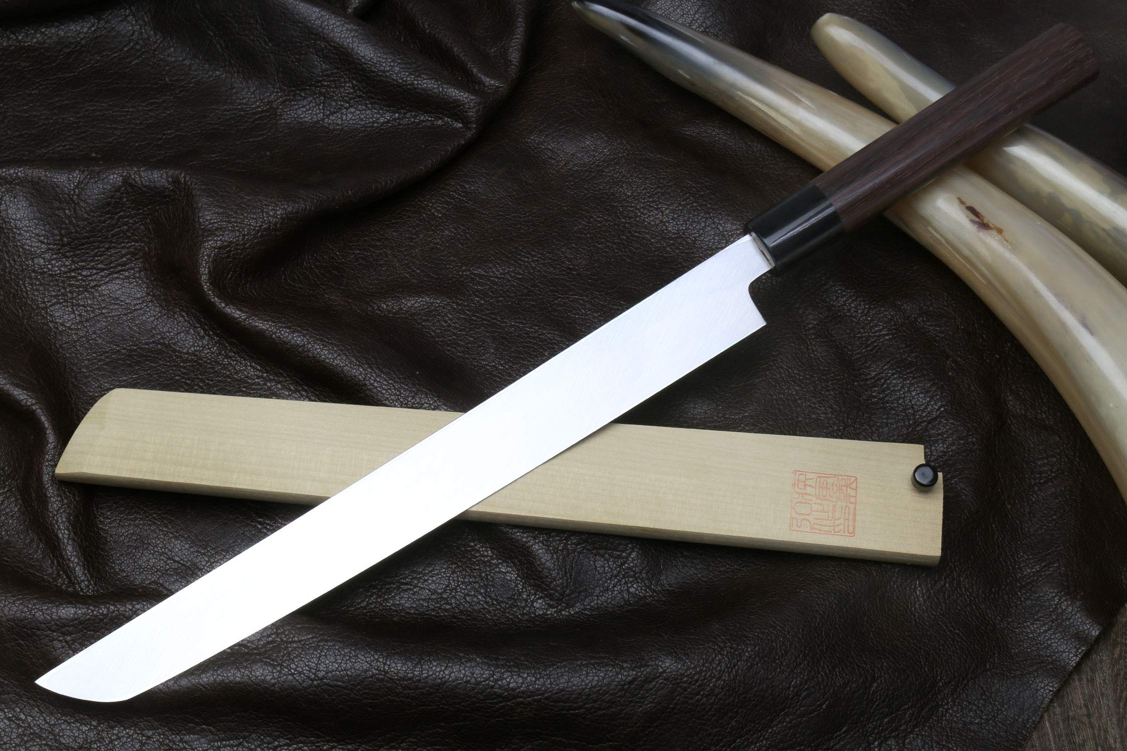 Yoshihiro Hongasumi White Steel Sakimaru Takobiki Sushi Sashimi Japanese Knife (11.8'' (300mm))