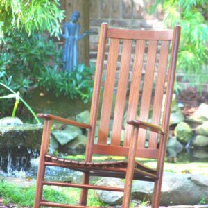 Dixie Seating Asheville Wood Rocking Chair No. 907SRTA Antique White