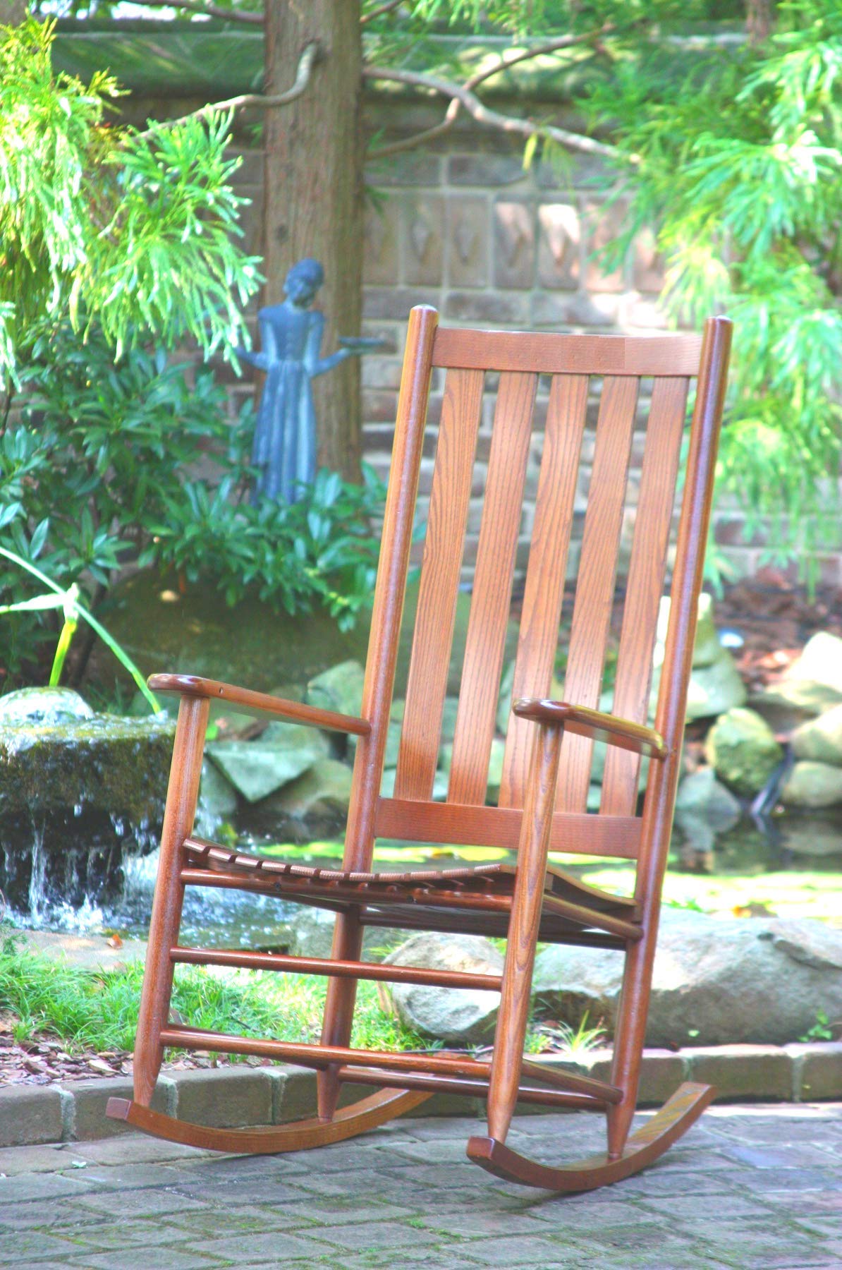 Dixie Seating Asheville Wood Rocking Chair No. 907SRTA Antique White