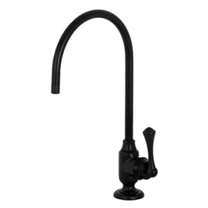 kingston brass ks5190bl vintage single-handle water filtration faucet, matte black