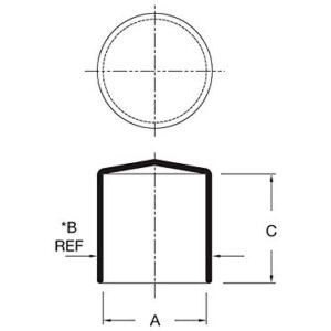 (Pack of 10) CAPLUGS (VC-1250-16) 1 1/4"-1 5/16" - Round Black Vinyl Flexible End Cap | for 1.125 Inch OD Pipe Post Tubing Rod Cover -1" Inside Height | by SBD