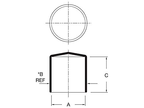 (Pack of 10) CAPLUGS (VC-1250-16) 1 1/4"-1 5/16" - Round Black Vinyl Flexible End Cap | for 1.125 Inch OD Pipe Post Tubing Rod Cover -1" Inside Height | by SBD