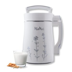 miomat 8in1 plant based milk maker | make 40oz of natural almond milk, soy milk, oat milk, coconut milk, and more ... + soups, porridges, smoothies, purées... | automatically, at the touch of a button