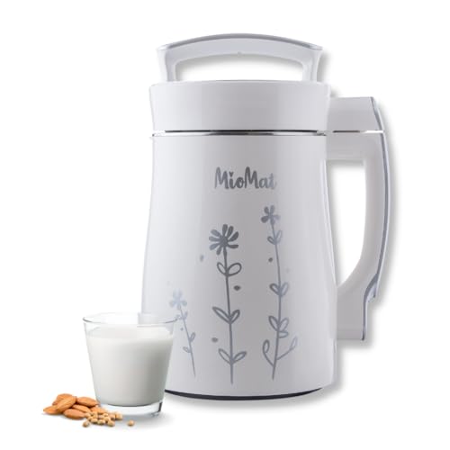 MioMat 8in1 Plant Based Milk Maker | Make 40oz of Natural Almond Milk, Soy Milk, Oat Milk, Coconut Milk, and more ... + soups, porridges, smoothies, purées... | Automatically, at the touch of a button