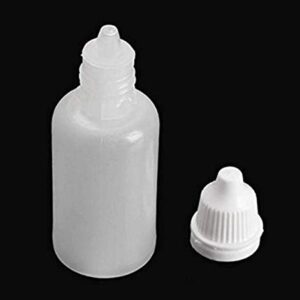 12PCS 30Ml/1Oz Empty Refillable Eye Liquid Dropper Dropping Bottle Portable Soft Squeezable Clear Plastic Dropper Vials Sample Packing Bottles with Plug and Screw-on Lid