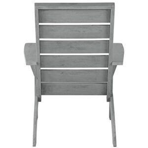 Riverbay Furniture Outdoor Chair with Cushion in Gray