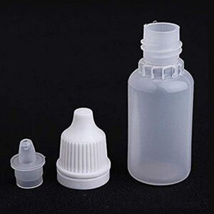 12PCS 30Ml/1Oz Empty Refillable Eye Liquid Dropper Dropping Bottle Portable Soft Squeezable Clear Plastic Dropper Vials Sample Packing Bottles with Plug and Screw-on Lid