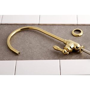 Kingston Brass KS5192TAL Tudor Water Filtration Faucet, Polished Brass, 11.13 x 6.94 x 5.81