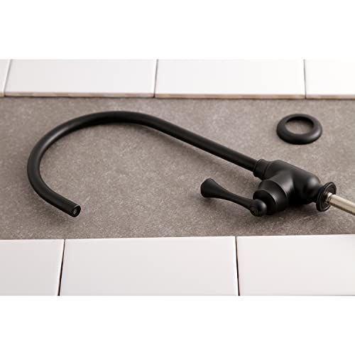 Kingston Brass KS5190BL Vintage Single-Handle Water Filtration Faucet, Matte Black