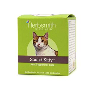 herbsmith sound kitty – 5-in-1 joint care for cats with chondroitin, glucosamine & msm – 75g