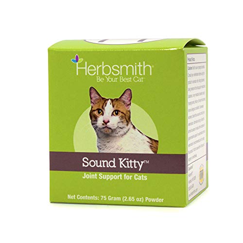 Herbsmith Sound Kitty – 5-in-1 Joint Care for Cats with Chondroitin, Glucosamine & MSM – 75g