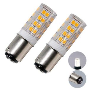 led ba15d corn bulb, ba15d double contact bayonet base, 5w 50w equivalent 120 volts, dimmable 500lumens（2 pack)