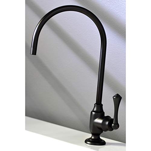 Kingston Brass KS5190BL Vintage Single-Handle Water Filtration Faucet, Matte Black