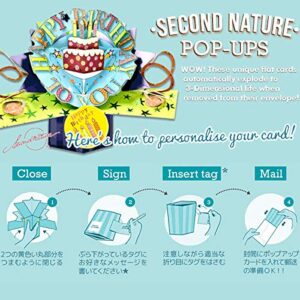 Second Nature Pop Ups Second Nature Birthday Balloons Pop Up Greeting Card - POP169,Multi Colour,20cm x 20cm