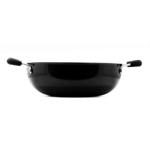 Satre Online and Marketing Hindalco Aluminium Cookware Pan Size No-13,Aluminium Kadai, 3 mm,Aluminium Kadai,Kadhai Pan,Frying Pan,kadai indian for frying