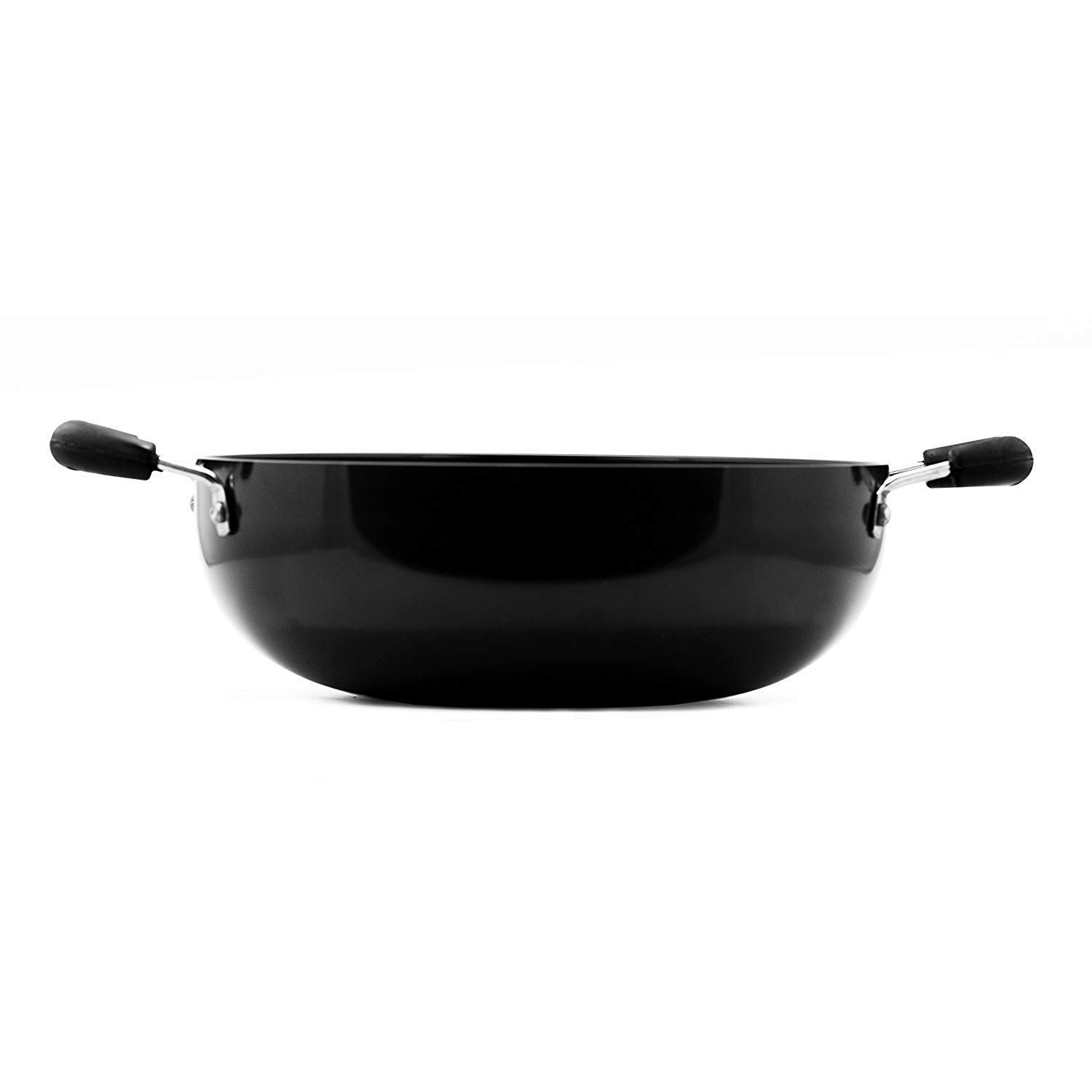 Satre Online and Marketing Hindalco Aluminium Cookware Pan Size No-13,Aluminium Kadai, 3 mm,Aluminium Kadai,Kadhai Pan,Frying Pan,kadai indian for frying