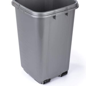 Displays2go 36 Gallon Trash Can Liner – Gray (PLINER36V2)