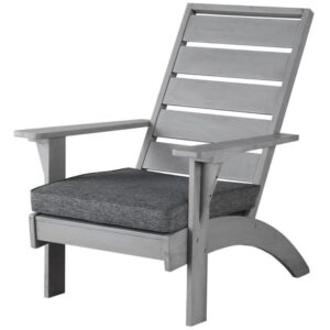 riverbay furniture outdoor chair with cushion in gray