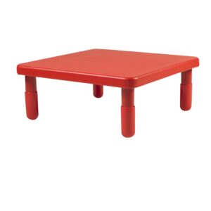 children’s factory, ab700pr12, 12”h square value table, red, kindergarten learning activity & play table, toddler classroom or preschool must have furniture