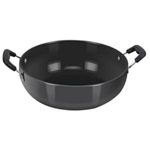 Satre Online and Marketing Hindalco Aluminium Cookware Pan Size No-13,Aluminium Kadai, 3 mm,Aluminium Kadai,Kadhai Pan,Frying Pan,kadai indian for frying