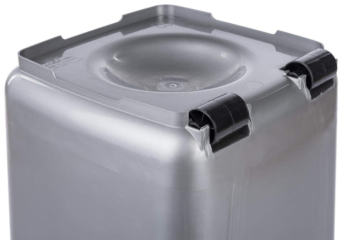 Displays2go 36 Gallon Trash Can Liner – Gray (PLINER36V2)