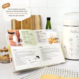 MioMat 8in1 Plant Based Milk Maker | Make 40oz of Natural Almond Milk, Soy Milk, Oat Milk, Coconut Milk, and more ... + soups, porridges, smoothies, purées... | Automatically, at the touch of a button