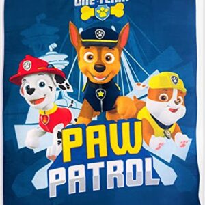 Paw Patrol Boys Chase The Police Dog Cuddly Fleece Throw Blanket 40" x 60"