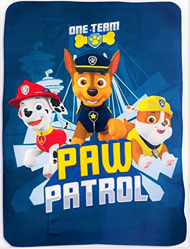 Paw Patrol Boys Chase The Police Dog Cuddly Fleece Throw Blanket 40" x 60"