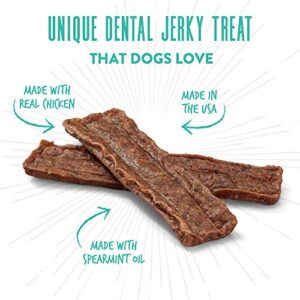 DOGSWELL Dog Dental Care Treats Made in USA Only, Grain Free Chicken Jerky Dog Treats, 24oz Bag