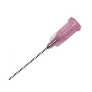 20 ga 1 inch blunt tip dispensing needle with luer lock, precision applicator (pink,50 pcs)