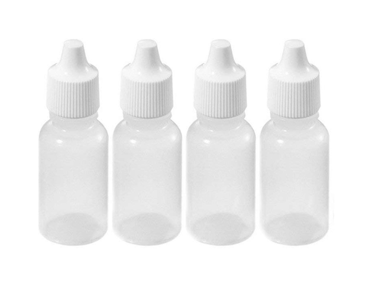 12PCS 30Ml/1Oz Empty Refillable Eye Liquid Dropper Dropping Bottle Portable Soft Squeezable Clear Plastic Dropper Vials Sample Packing Bottles with Plug and Screw-on Lid