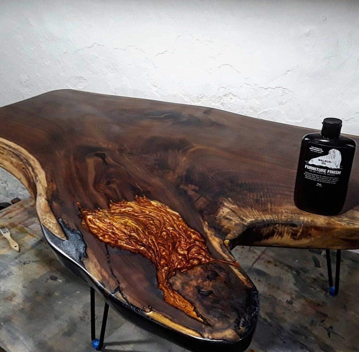 Walrus Oil - Furniture Oil, 100% Natural. Finish, Restore, and Protect Wood. VOC-Free, 8oz Bottle