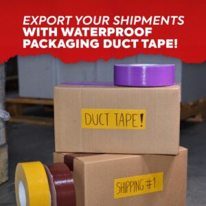 MAT Duct Tape Brown Industrial Grade, 2 inch x 60 ft. Waterproof, UV Resistant for Crafts, Home Improvement, Repairs, & Projects