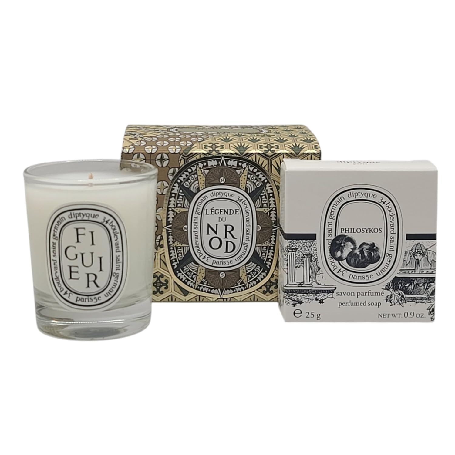 Diptyque Miniature Figuier Candle & Philosykos Soap Set