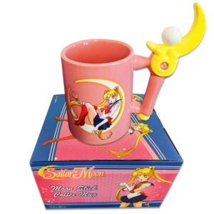 just funky sailor moon coffee mug | 3d molded pink colored ceramic coffee mug | set of 1 | anime mug| sailor moon mug |kitchen stuff | 13oz coffee mug