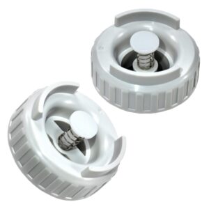 hqrp 2-pack bottle valve cap compatible with moistair ea1407, hd1407, hd1409, ea14070, hd14070 humidifiers, esk509229-1, esk819024, esk822419-2, cap291 replacement parts