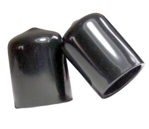 sbds (pack of 10) genuine caplugs usa make 1-1/2" round flexible vinyl push-on black end caps | bolt wire screw thread protector safety cover plugs 1 1/2 x 1 inch tall |