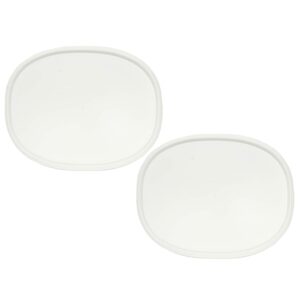 corningware f-12-pc 1075645 1.5qt oval french white lid (2-pack)