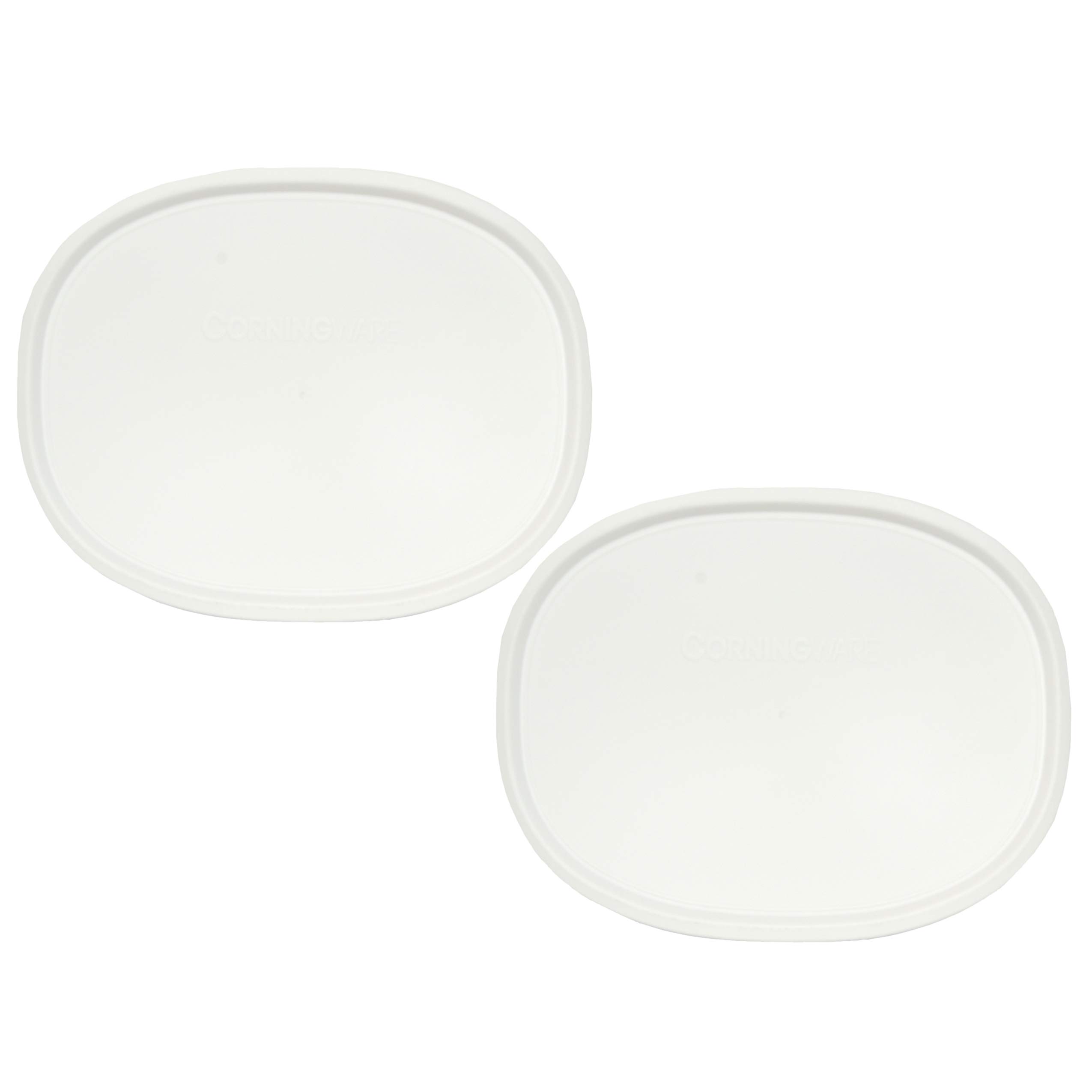 Corningware F-12-PC 1075645 1.5qt Oval French White Lid (2-Pack)