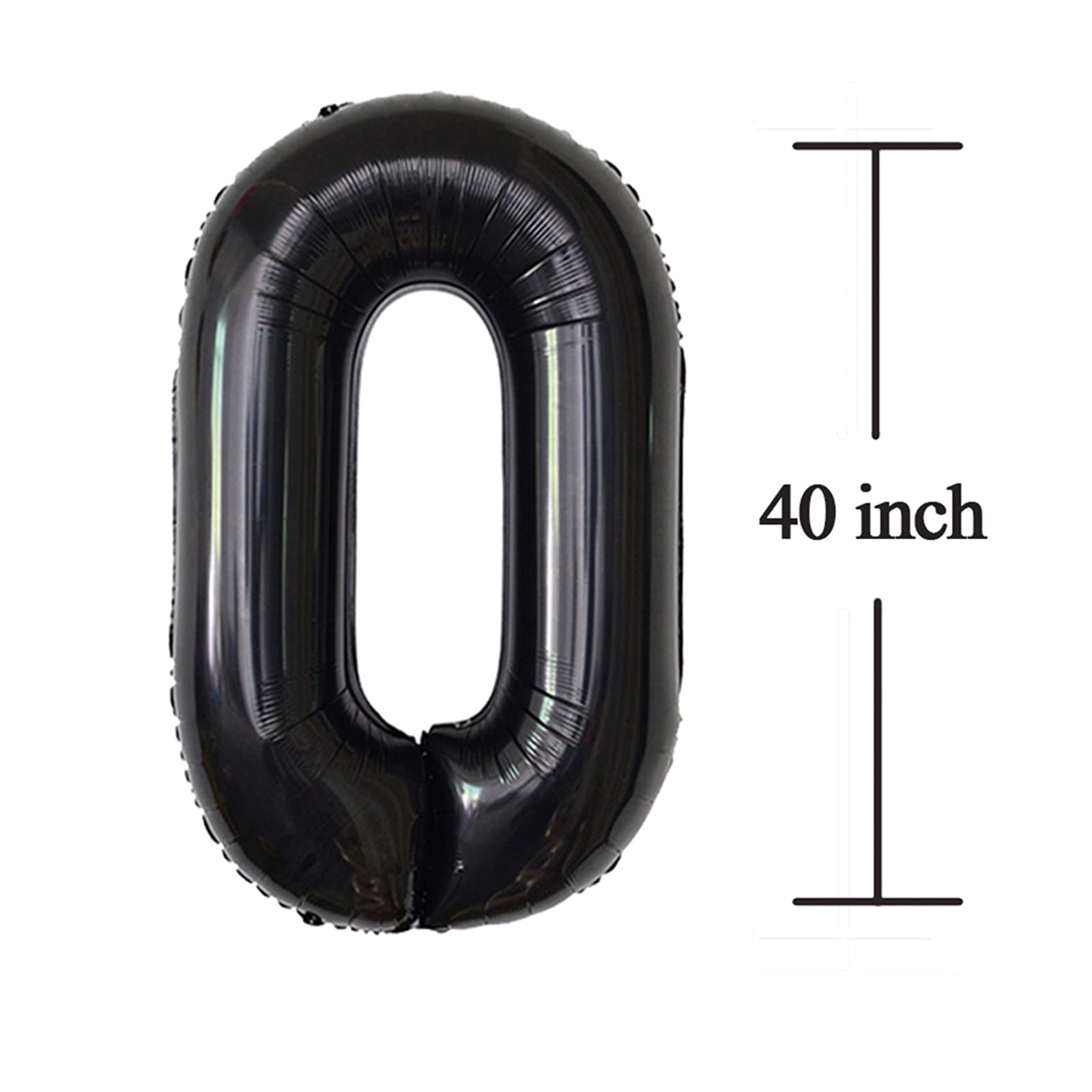 Black 30 Number Balloons Giant Jumbo Number 30 Foil Mylar Balloons for Women Men 30th Birthday Party Supplies 30 Anniversary Events Decorations