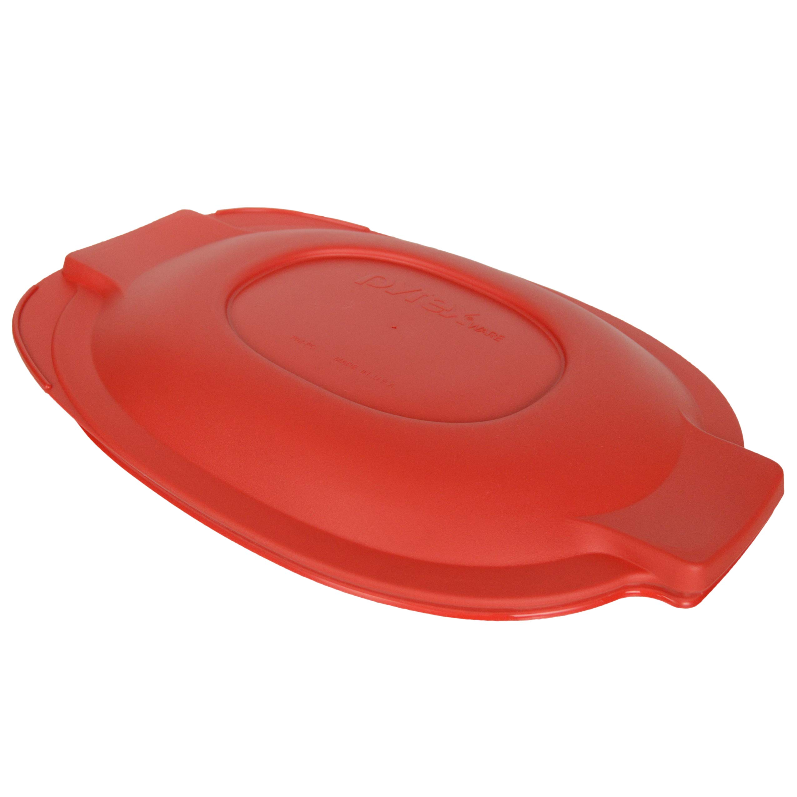 Pyrex 702-PC 2.5 Quart Oval Red Plastic Replacement Lid Cover for Glass Roaster Dish