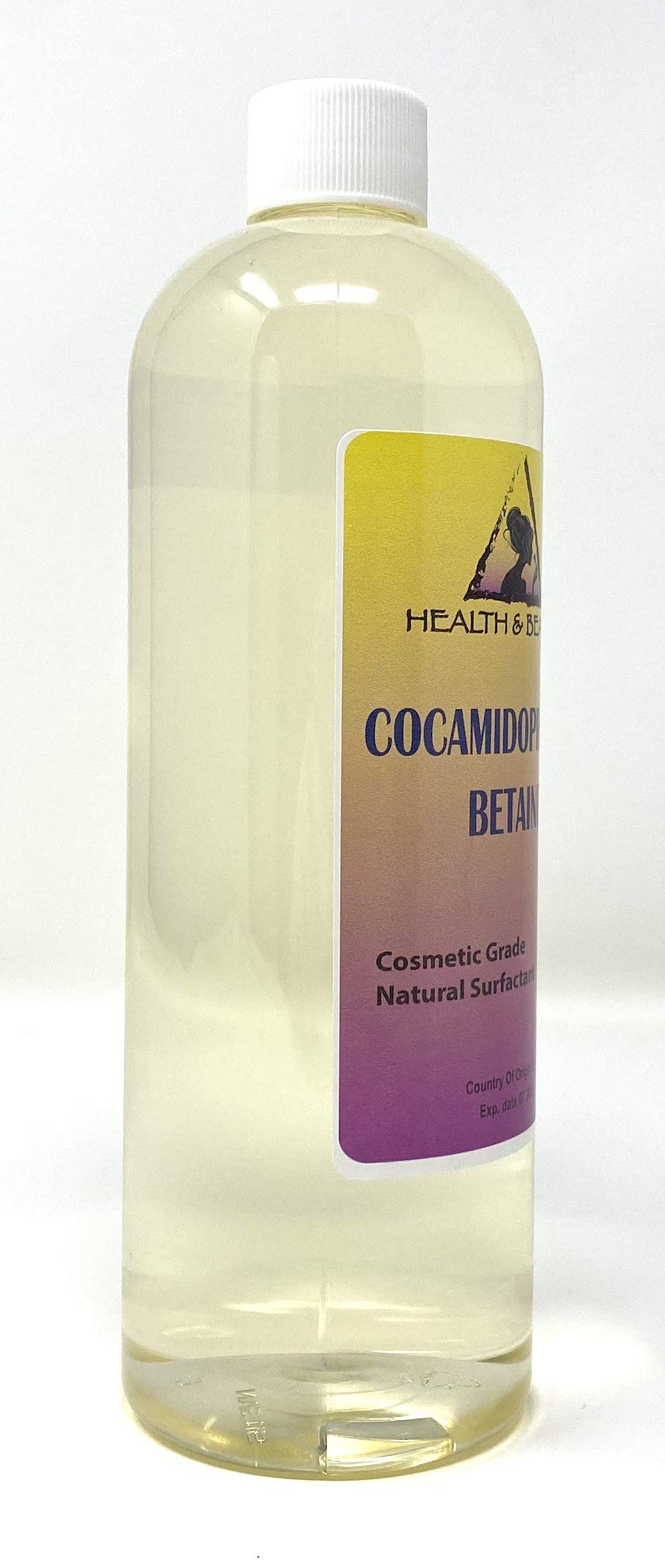 Cocamidopropyl Betaine Coco Betaine CAPB Natural Surfactant Liquid Premium Highest Purity 100% Pure 16 oz