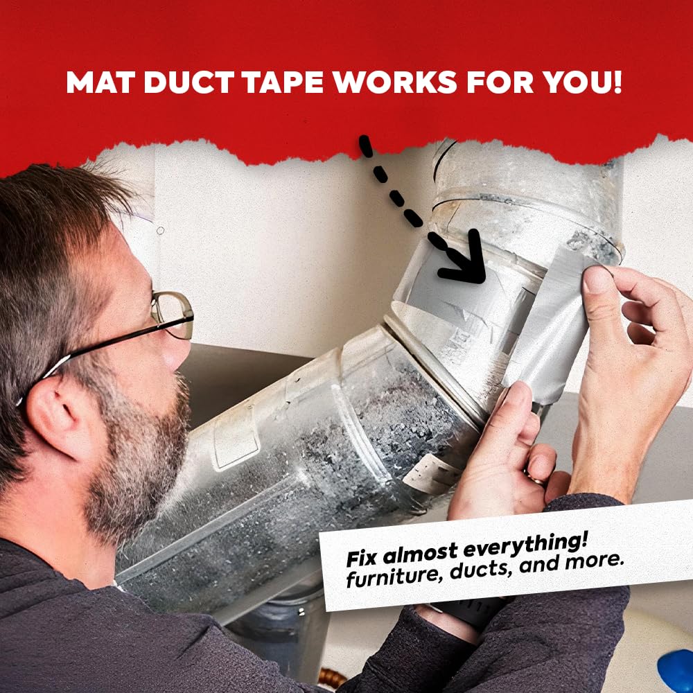 MAT Duct Tape Brown Industrial Grade, 2 inch x 60 ft. Waterproof, UV Resistant for Crafts, Home Improvement, Repairs, & Projects