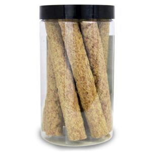 Apple & Oat Puff Sticks (6 oz.) - Healthy Natural High Fiber Chew Treat Made with Oat Hay - Rabbits, Guinea Pigs, Hamsters, Chinchillas, Degus, Prairie Dogs, Squirrels, Skunks, Opossums, Small Pets