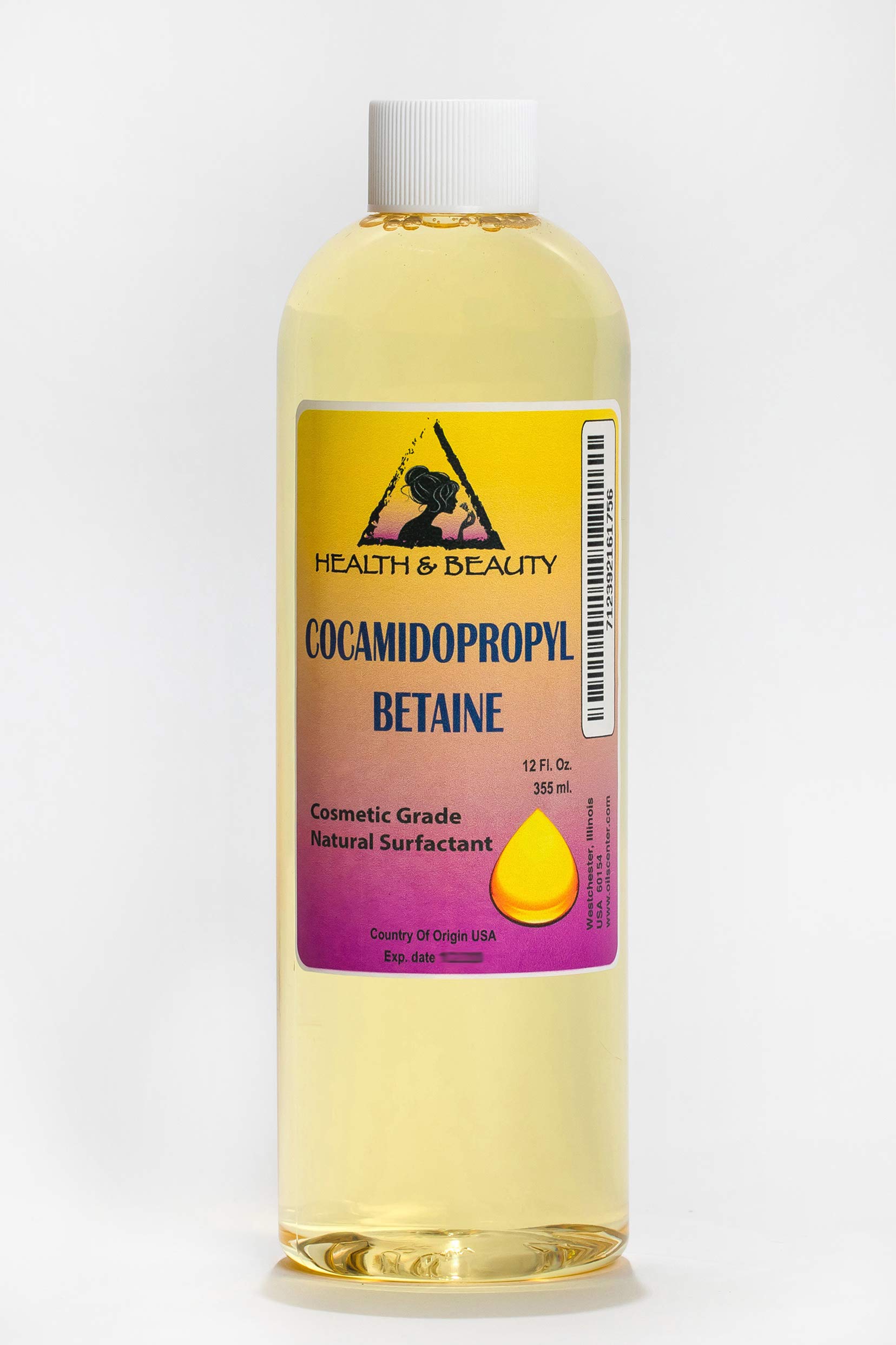 Cocamidopropyl Betaine Coco Betaine CAPB Natural Surfactant Liquid Premium Highest Purity 100% Pure 12 oz