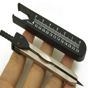 a2zscilab deluxe ekg ecg nurse or doctor caliper for measuring electrocardiographs (black)