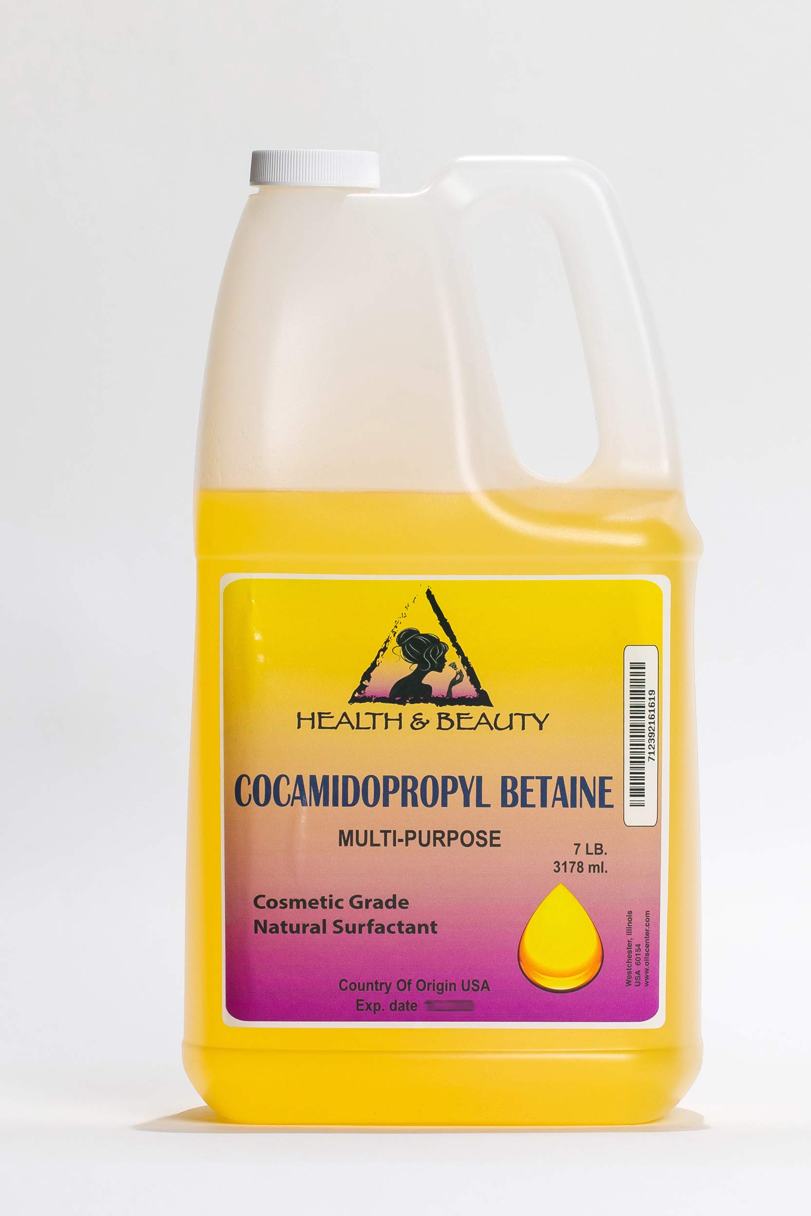 Cocamidopropyl Betaine Coco Betaine CAPB Natural Surfactant Liquid Premium Highest Purity 100% Pure 128 oz, 7 LB, 1 gal