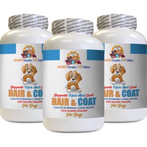 Anti Itch for Dogs Allergy - Dog Hair and Coat Health - Skin Itch Relief - Nail Health - quercetin for Pets - 3 Bottles (180 Tablets)