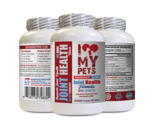 i love my pets llc puppy joint supplement - joint health for dogs - with turmeric - msm - premium - dog turmeric curcumin - 60 treats (1 bottle)