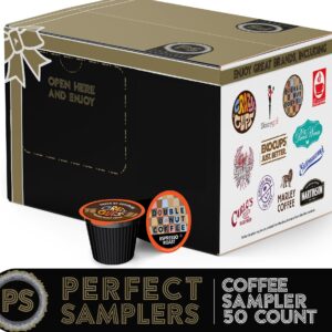 Crazy Cups Coffee Pods Variety Pack, Including Flavored Coffee Pods, Dark Roast, Medium Roast Coffee Pods, Single Serve Coffee for Keurig K Cups Machines, Perfect Coffee Gift Set, 50 Count